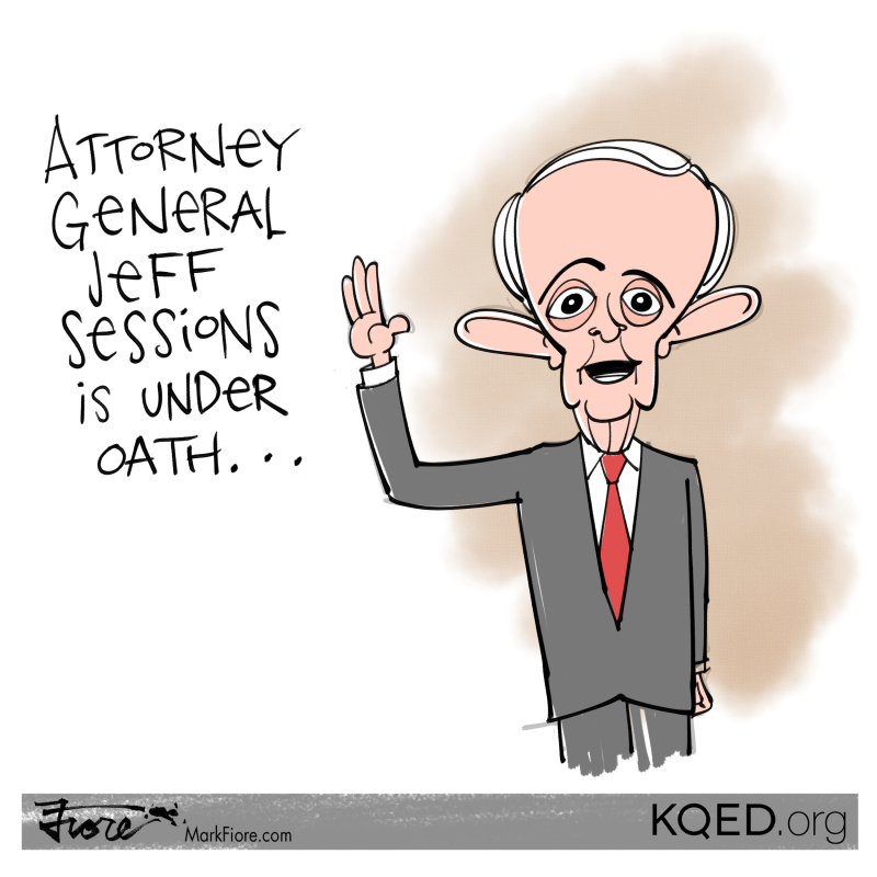 Jeff Sessions' Testimony in Cartoons | KQED