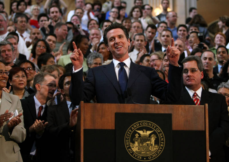 In Picking a Fight with Trump, Newsom Gambles on His Own Political ...