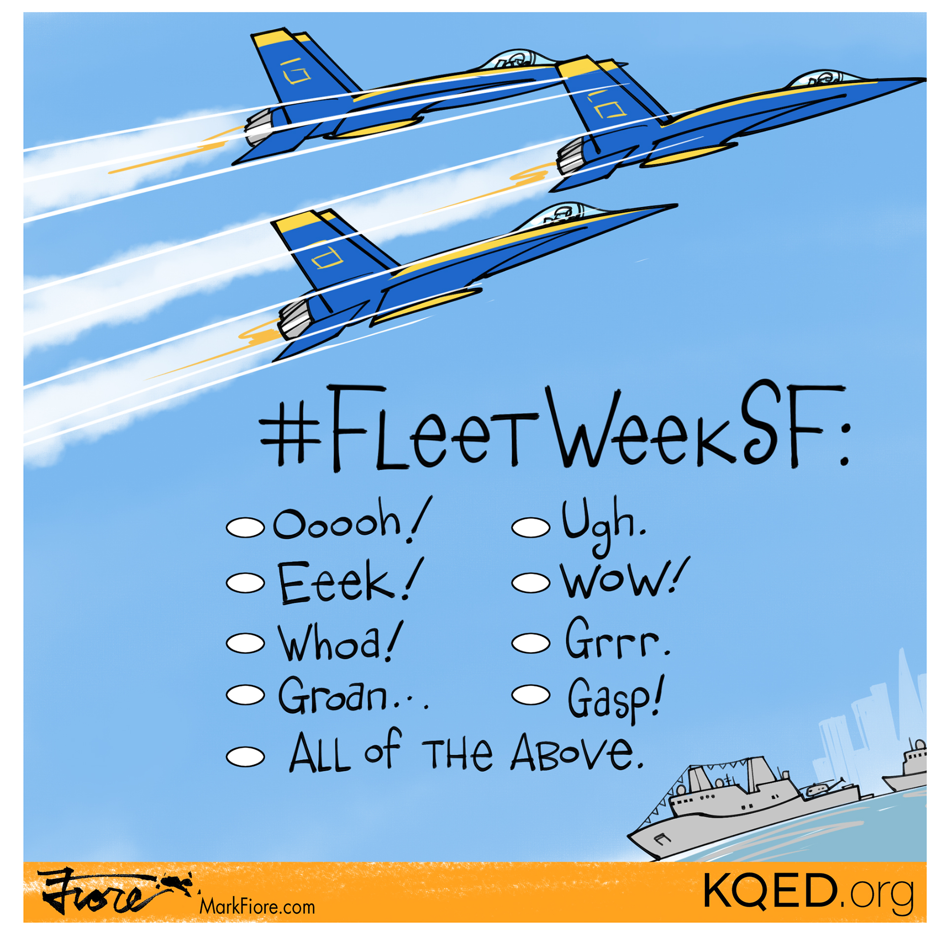 Hooray and Boo for Fleet Week | KQED