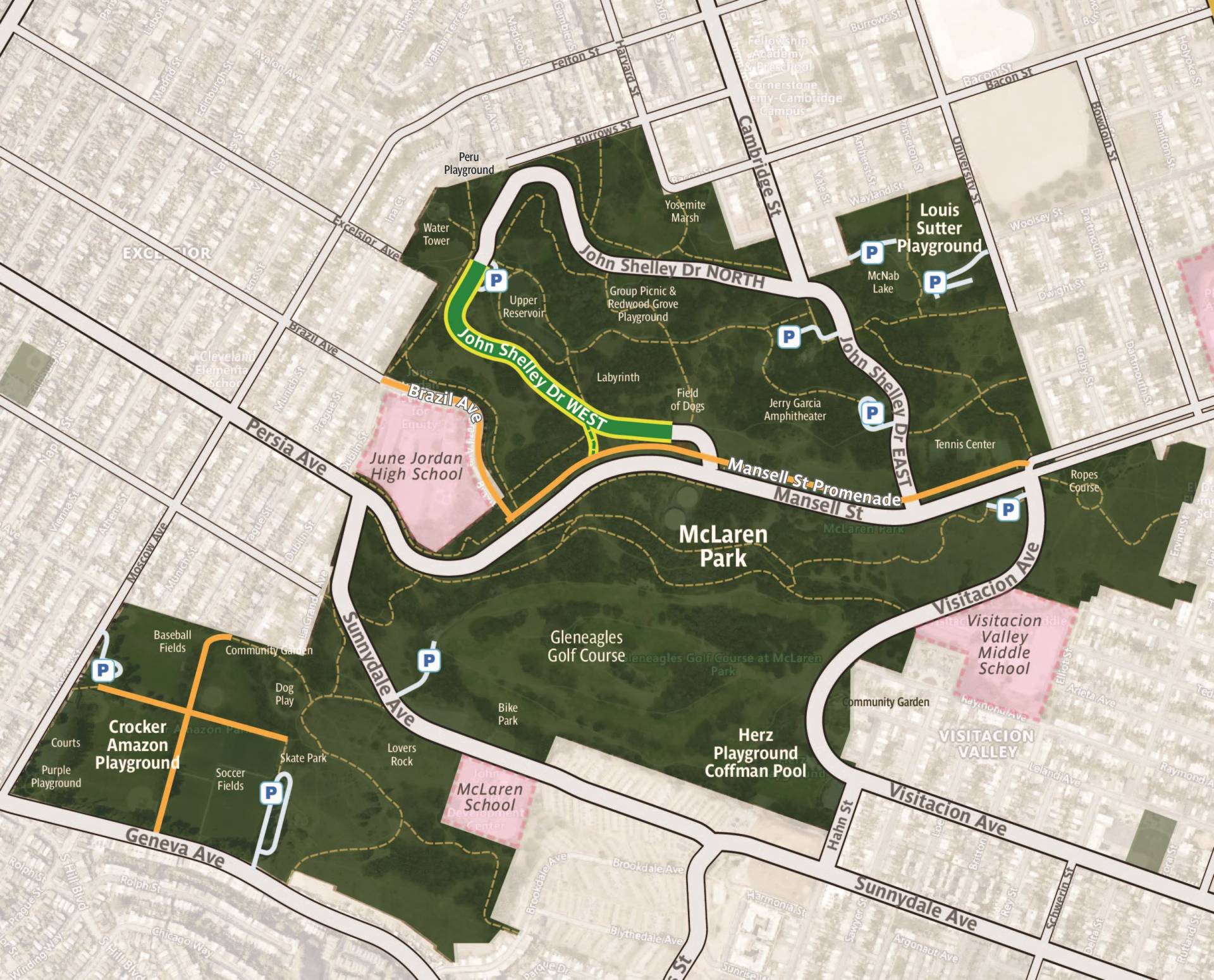 SF Supervisors Permanently Ban Cars on Stretch of Shelley Drive in ...