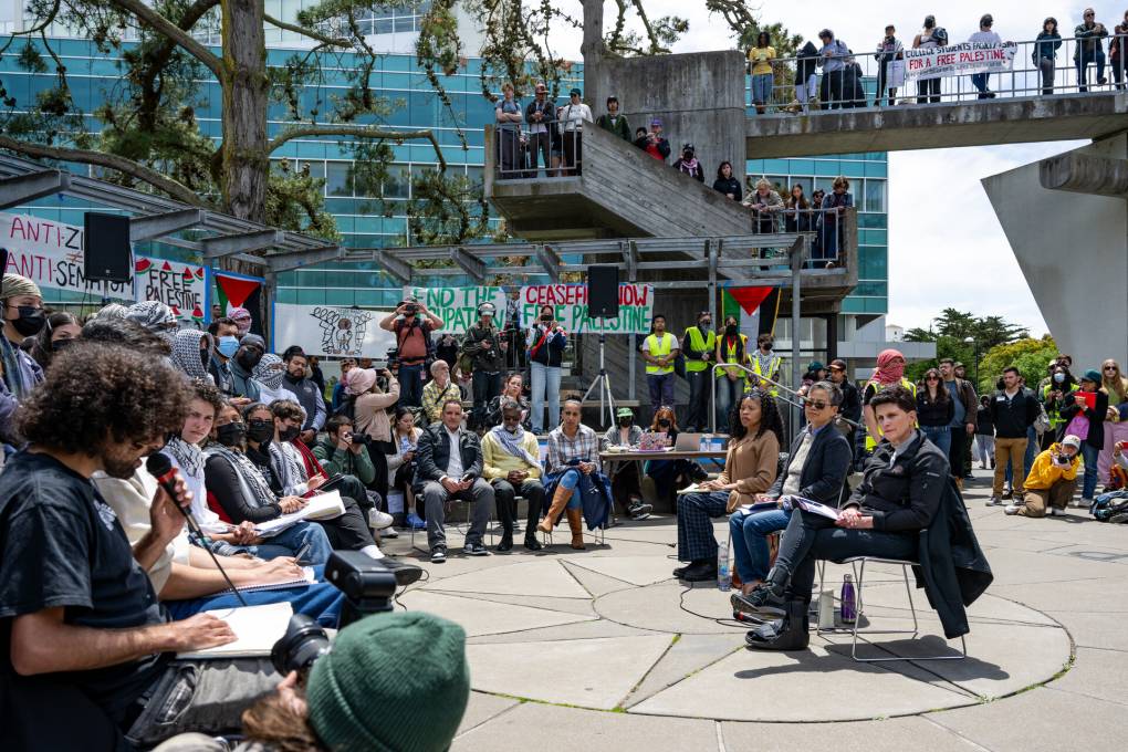 SFSU President Begins Negotiations With Campus Gaza Protesters | KQED