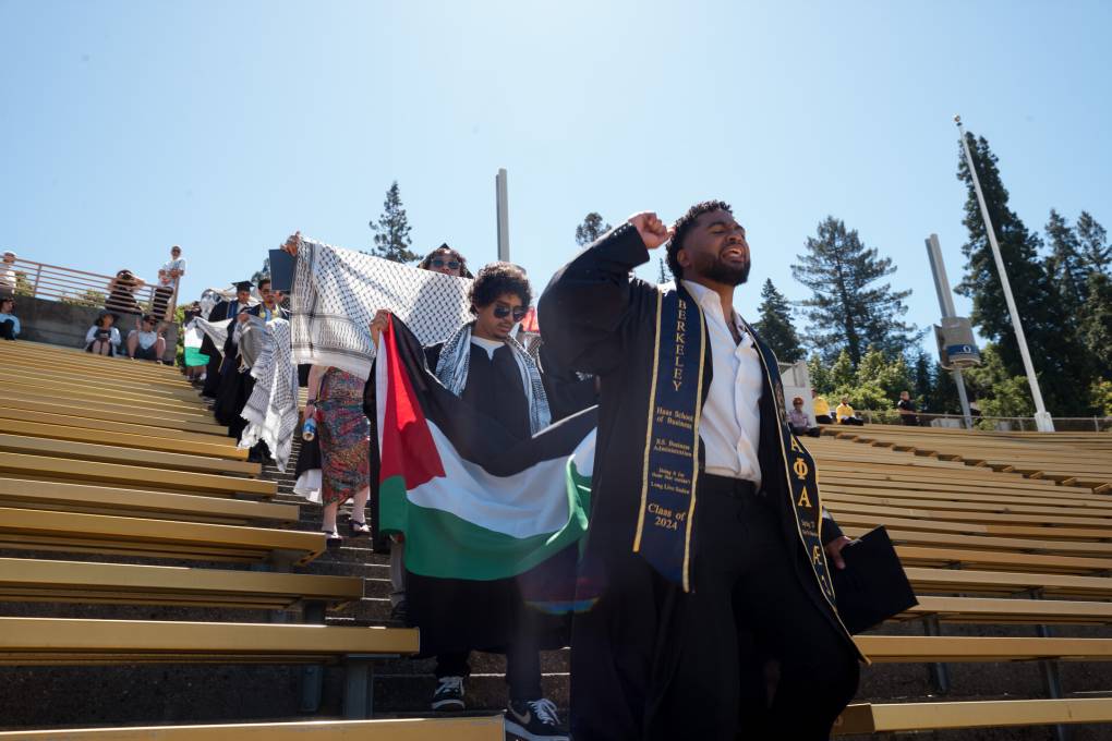 UC Berkeley Commencement Ceremony Disrupted by Student Protests | KQED