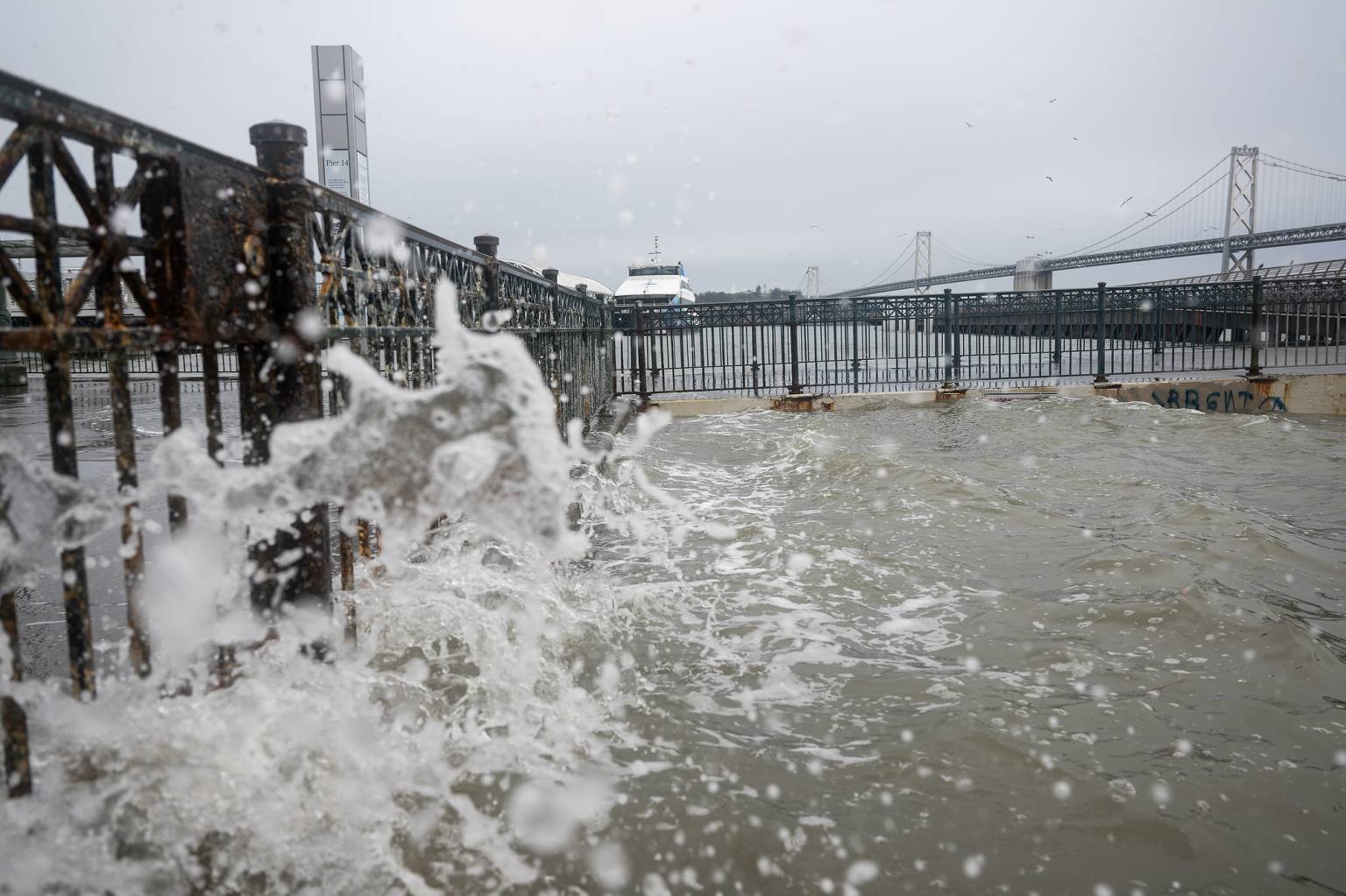 BREAKING: San Francisco Bay Overflows as Rare King Tide and Storm ...