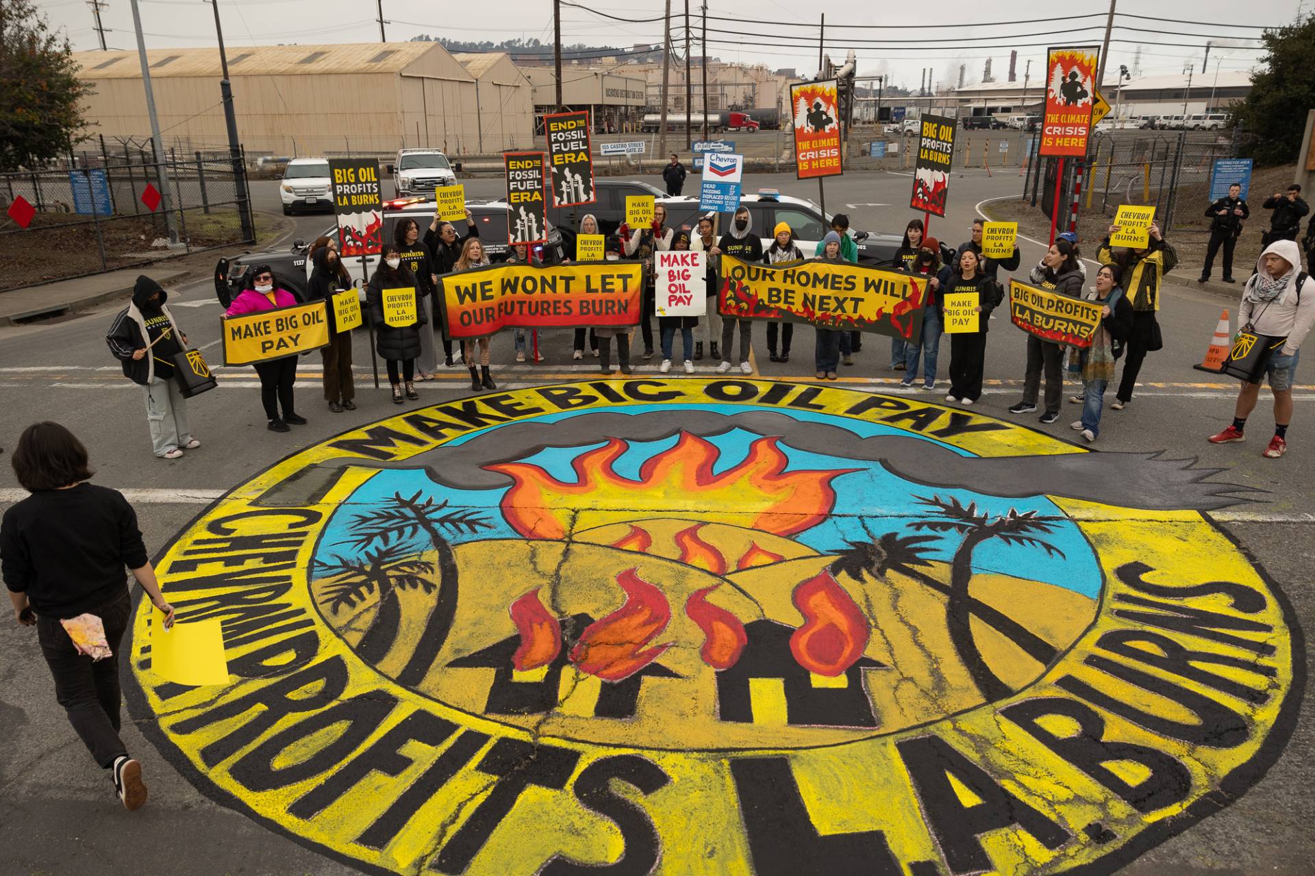 ‘These Are Fossil Fuel Disasters’: Climate Protest Targets Chevron ...