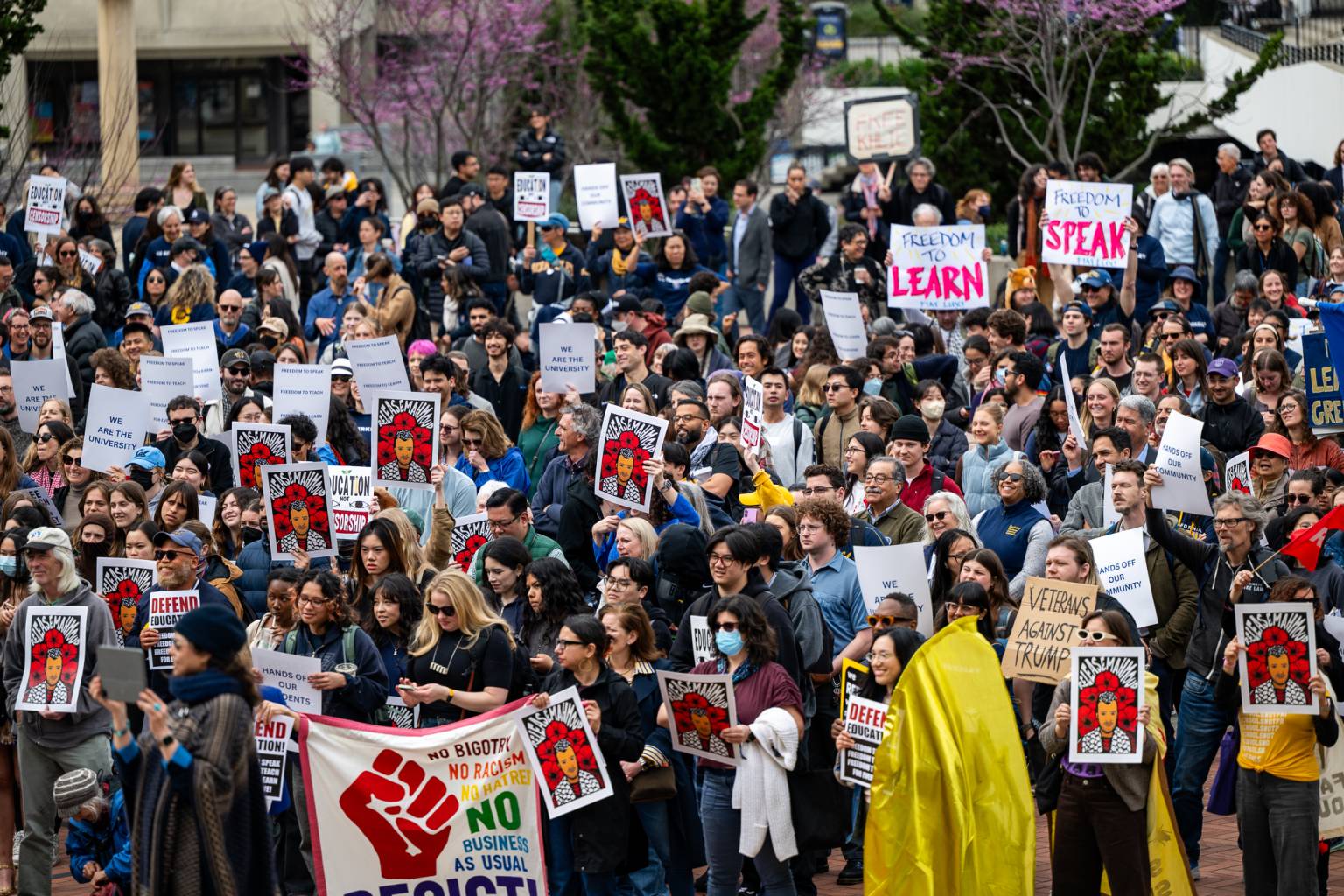 UC Berkeley Faculty Rally to Defend Free Speech and Protest Cuts | KQED