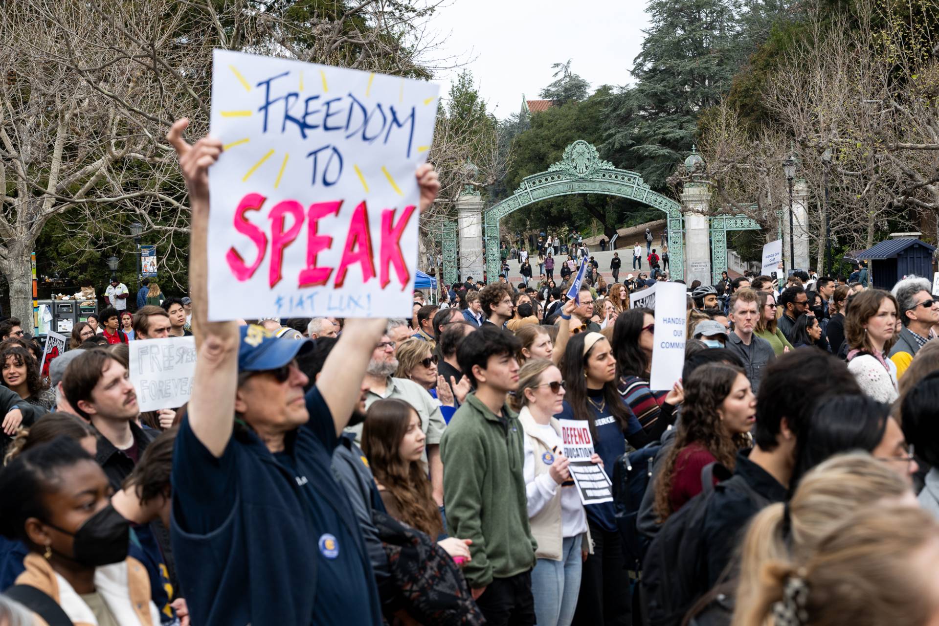 UC Berkeley Faculty Rally to Defend Free Speech and Protest Cuts | KQED