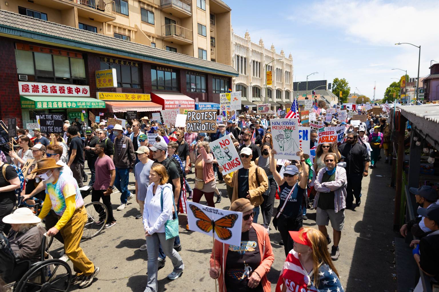 ‘No Kings’ Protests Draw Thousands Across the Bay Area to Rally Against ...