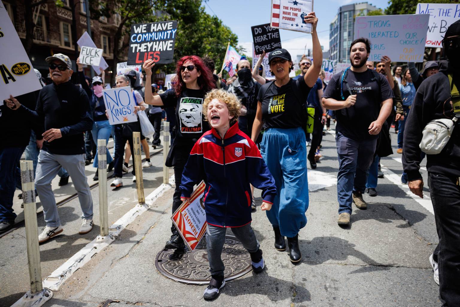 ‘No Kings’ Protests Draw Thousands Across the Bay Area to Rally Against ...