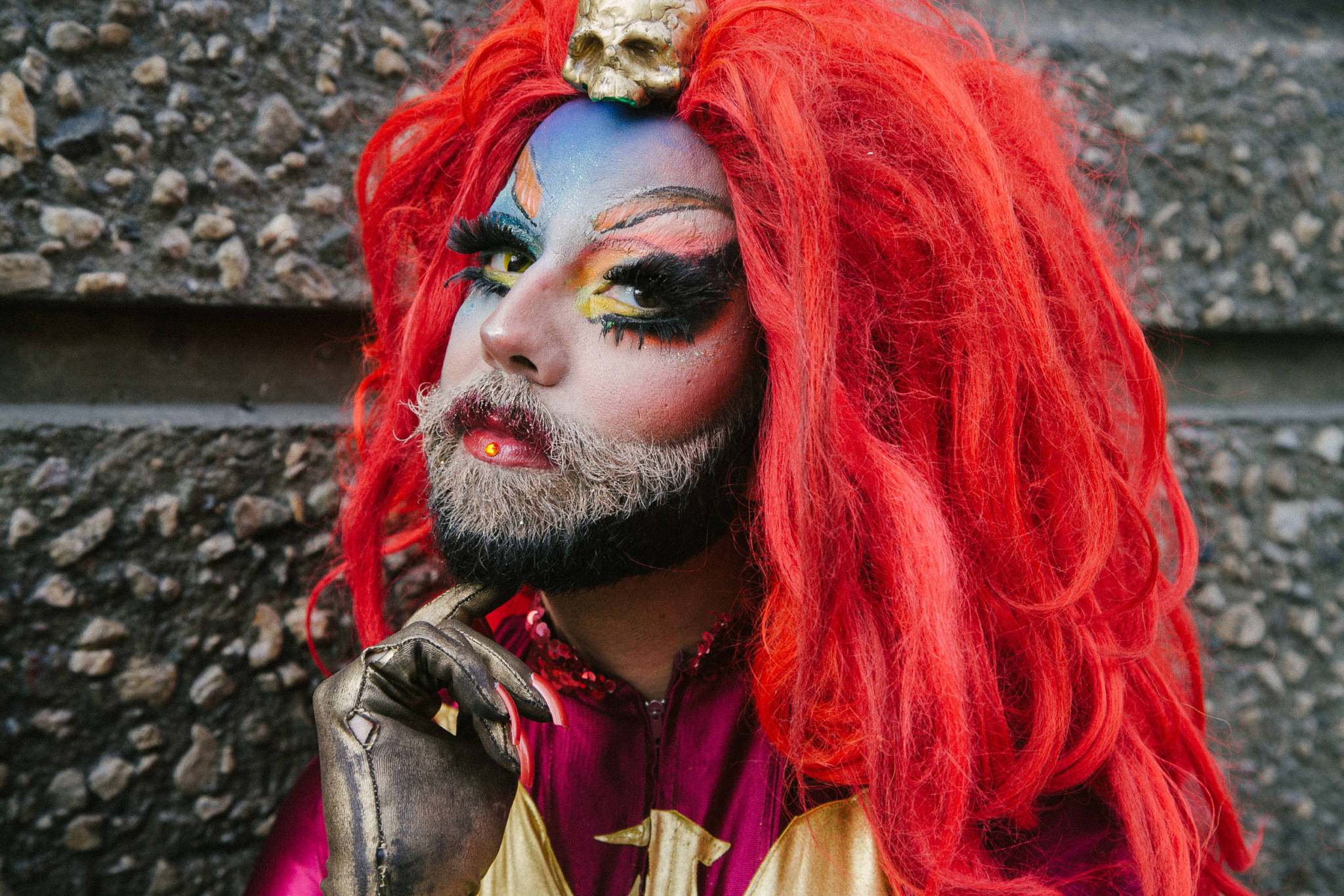 Bearded Drag Queen Trangela Lansbury Paints Herself into a Comic ...
