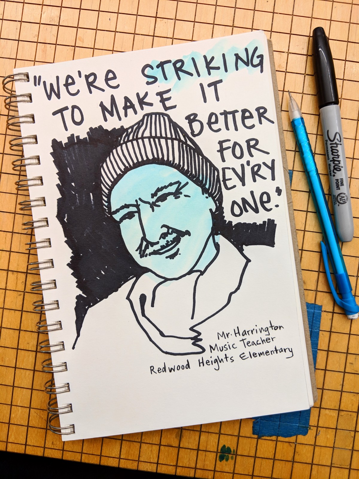 Drawing the Oakland Teachers' Strike | KQED