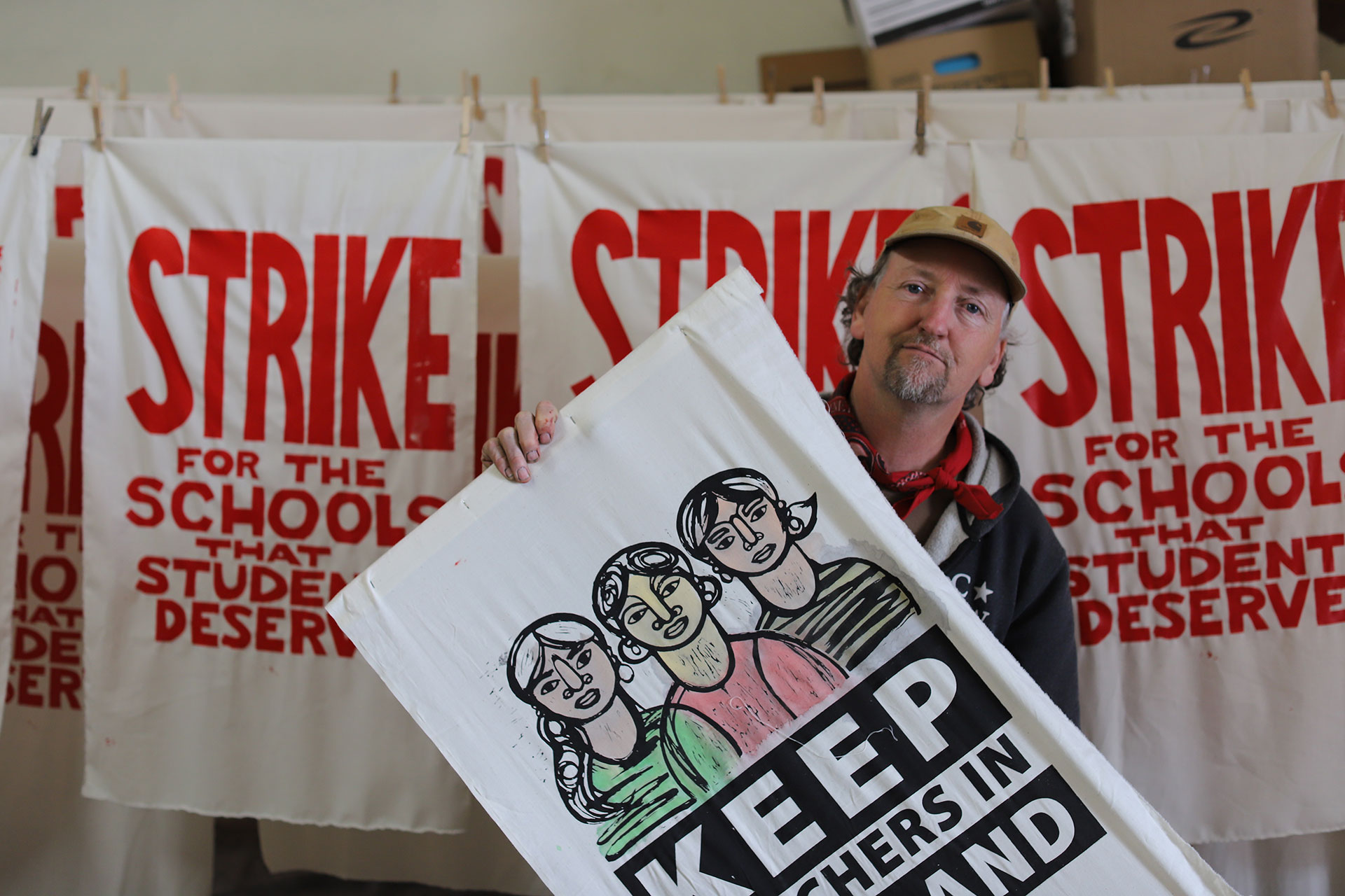Meet the Screenprinters and Artists Behind the Oakland Teachers Strike ...