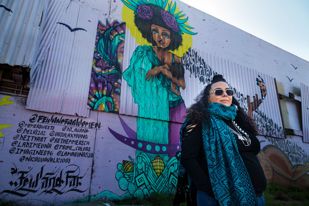 Artist DJ Agana Sprays Meaningful Symbols Across a Changing Oakland | KQED