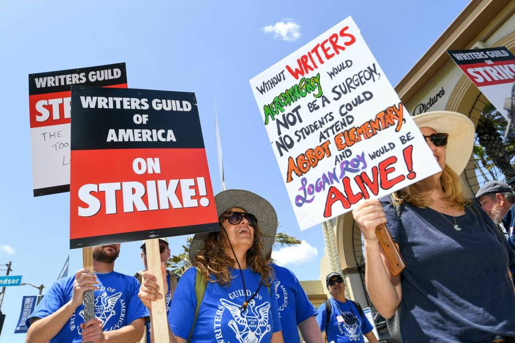 The Best Picket Signs of the Hollywood Writers’ Strike | KQED