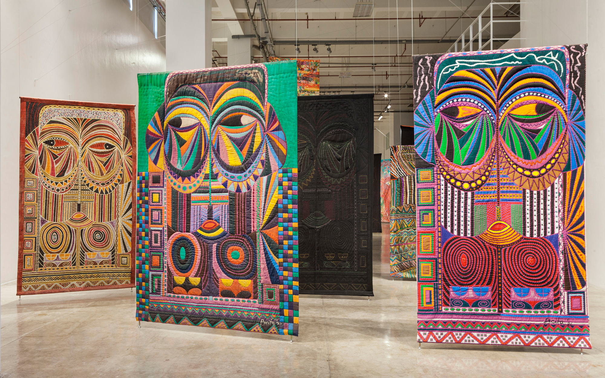 ‘Pacita Abad’ at SFMOMA Review: Painted Textiles Stare Back | KQED