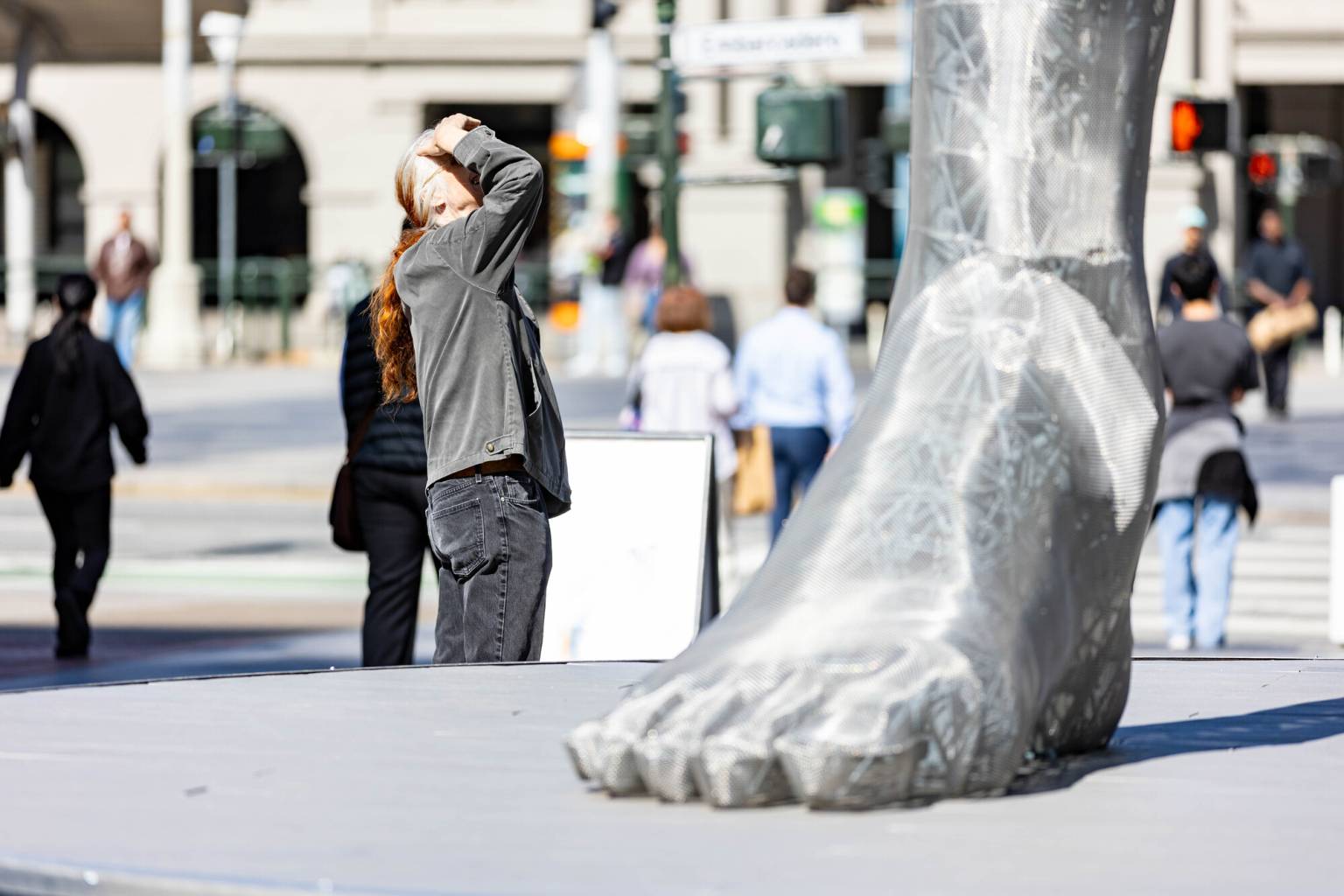 At Embarcadero Plaza, a Giant Nude Sculpture Nobody Asked For | KQED
