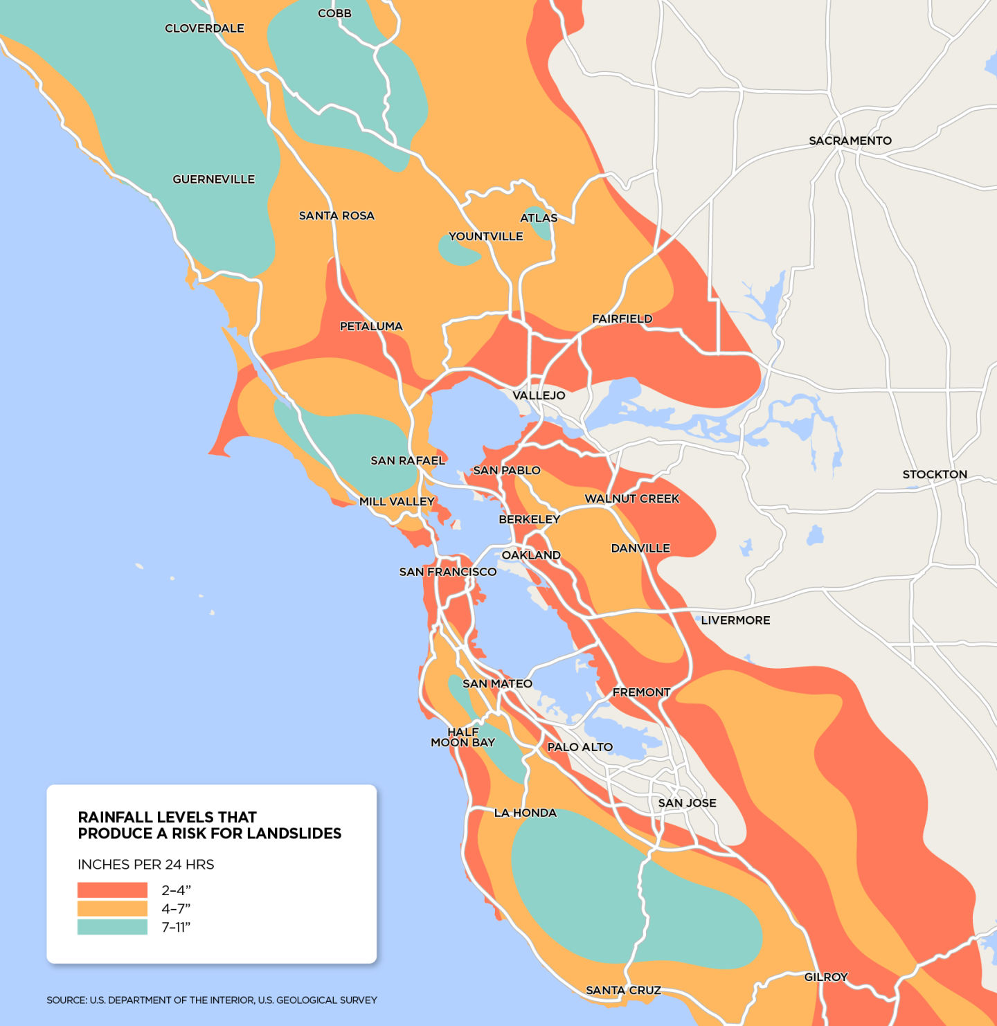 Bay Area Landslide Risk Goes Up as Rains Pour Down | KQED