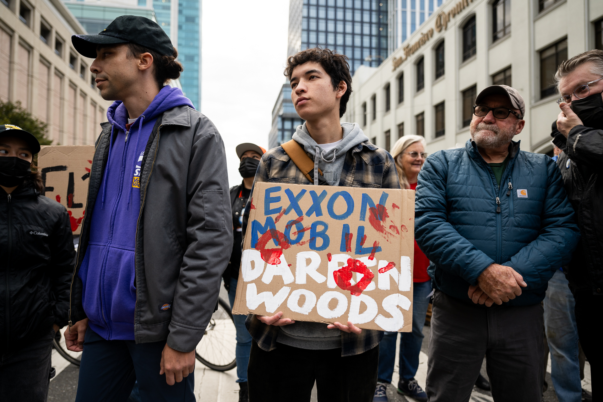 Bay Area Climate Activists Rally Against Exxon Mobil CEO's APEC Speech ...