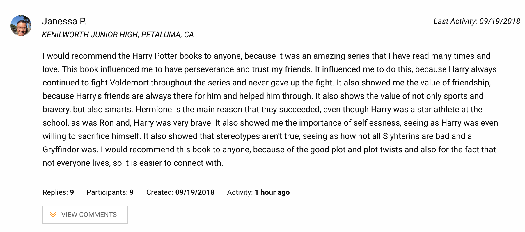 How to Get Your Students to Read More? Peer Recommendations. | KQED