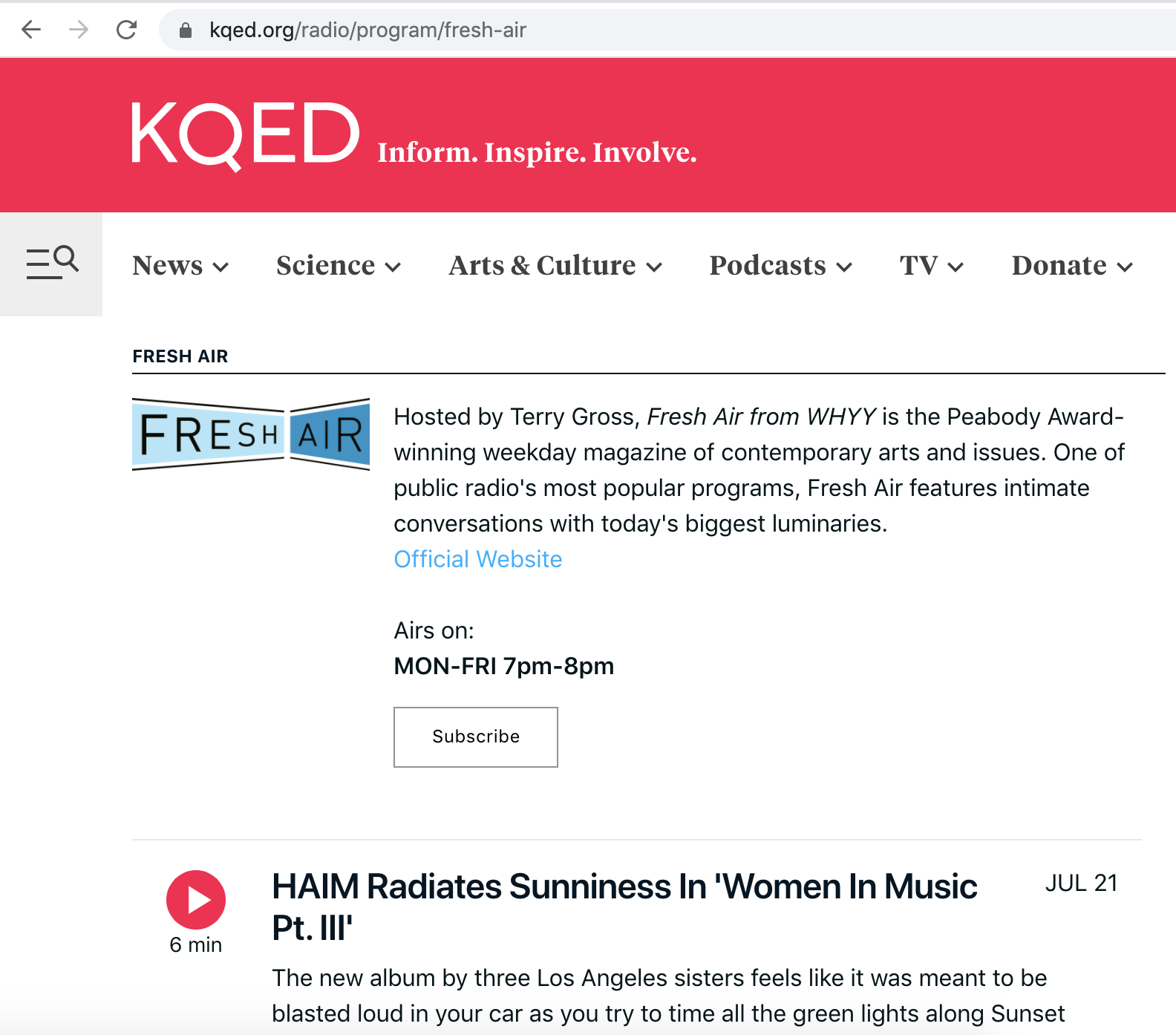 Radio Program FAQs | KQED