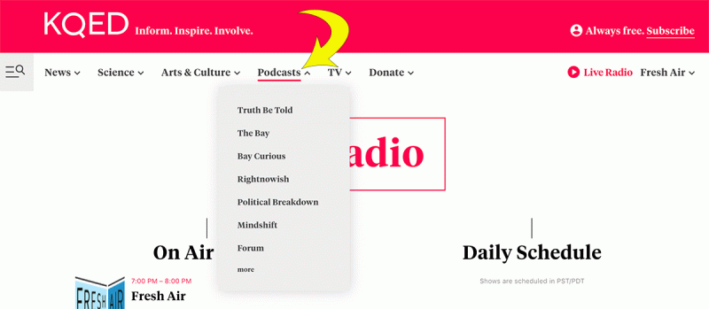 Radio Program FAQs | KQED